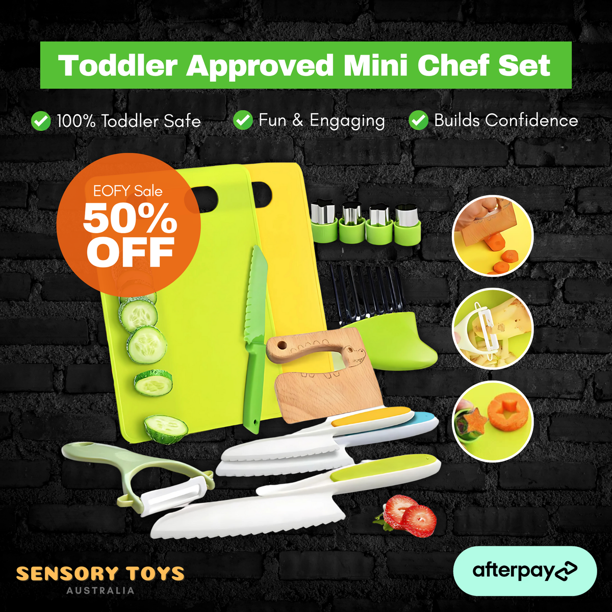 Mini Chef Set - Kids 13 Pc Cooking Set